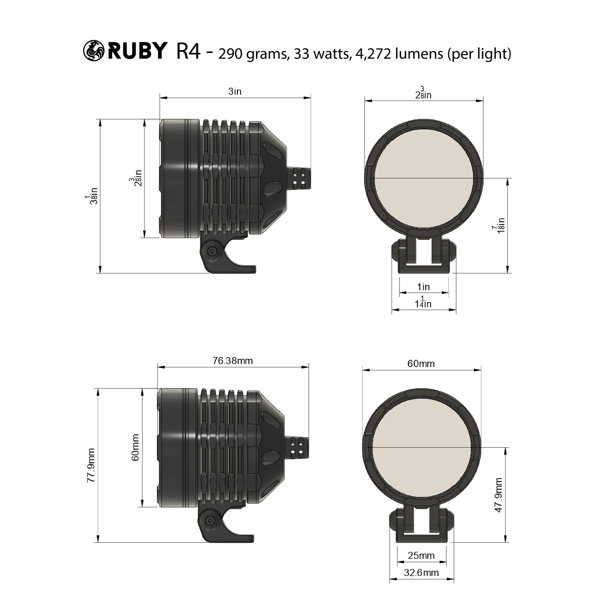 RUBY - Out of this world lighting - RUBY Moto